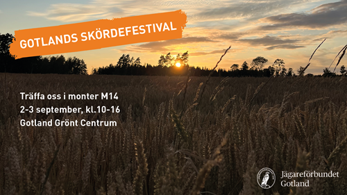 Skördefestival 2-3 september - Jägareförbundet Gotland
